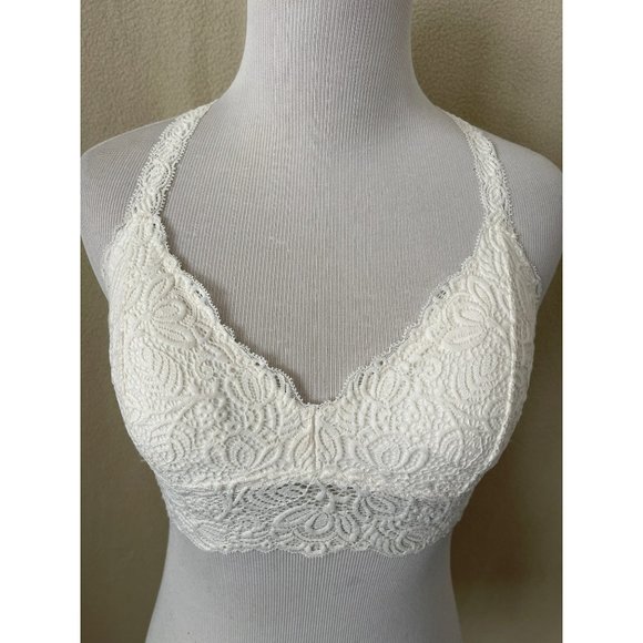 Auden | Intimates & Sleepwear | Auden Creamy White Lace Racerback ...